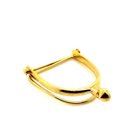 Vintage Hermès Stirrup 18 Karat Yellow Gold Money Clip Circa 1950 For