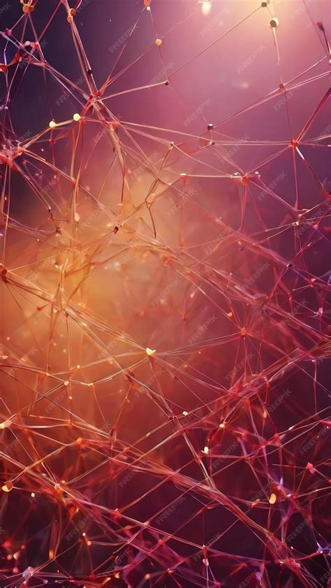 Abstract Background With Connecting Dots And Lines Network Connection Structure 3d Rendering