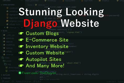 Develop Website Using Django Framework Or Convert To Django By Thechoyon Fiverr