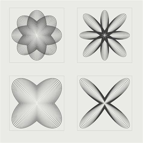 Premium Vector Retro Futuristic Elements For Design Retro Futuristic Graphic Ornaments Modern