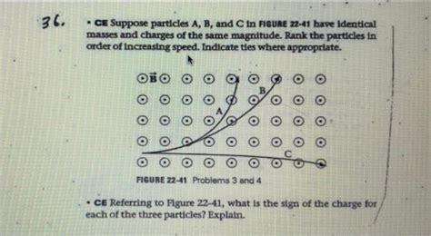 Solved CE Suppose Particles A B And C In FIGURE Chegg
