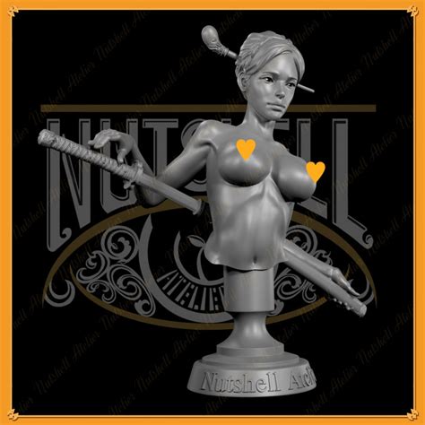 D Printable Nutshell Atelier Assassin Bust NSFW By Nutshell Atelier