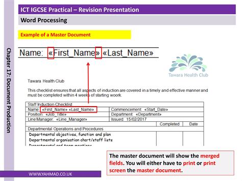 ICT IGCSE Practical Revision Word Processing Pdf