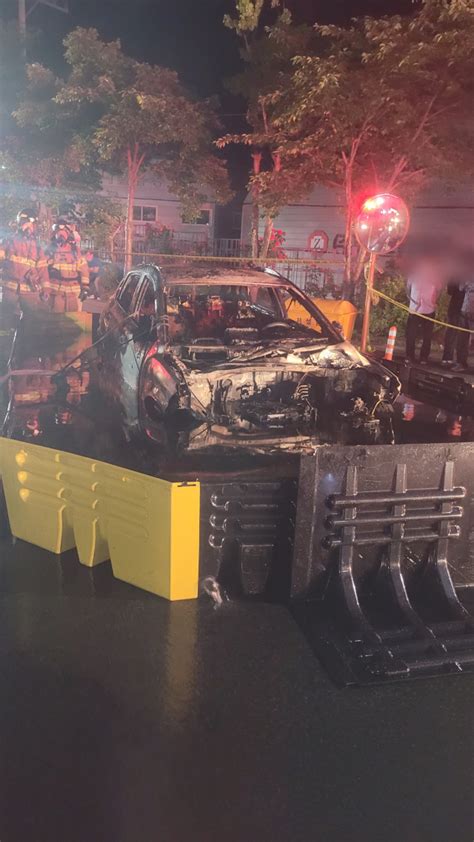 대구 아파트 전기차 충전 중 화재 차량 2대 전소