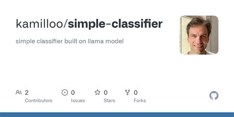 GitHub Kamilloo Simple Classifier Simple Classifier Built On Llama Model