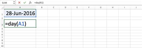 how to use the day formula in excel functions examples and writing