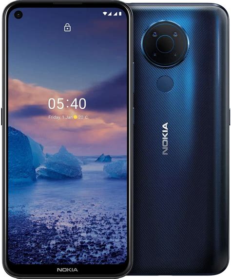 Nokia 5.4 Smartphone mit 6,39-Zoll-HD+-Display, 4 GB RAM, 128 GB ...