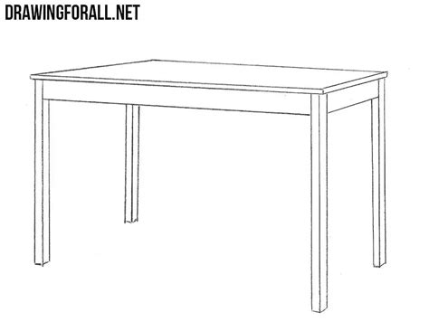 How To Draw A Table Step By Step How To Draw A Table Step By Step