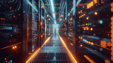 the glowing lights and sleek design of an edge computing server