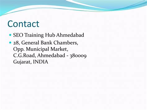 Seo Training Ahmedabad PPT