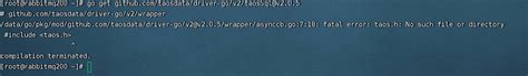 Golang Taosql Tdengine Linux Go Gcc Issue Taosdata