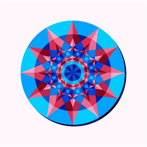 This Is A Pink Geometric Polygonal Star In The Form Of A Crystal 2402663 Vector Art At Vecteezy