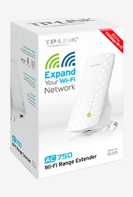Buy Tp Link Re200 Ac750 Dual Band Wi Fi Range Extender White Online At Best Price At Tatacliq