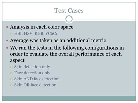 Ppt Detection Of Humans In Images Using Skin Tone Analysis And Face Detection Powerpoint