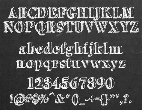 13 Chalk Numbers Font Images Chalkboard Font Numbers Cool Number Fonts Free And Free