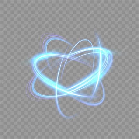 Premium Vector Particle Of An Atom Light Effect Atom Structure Science Sign Vector Model Of