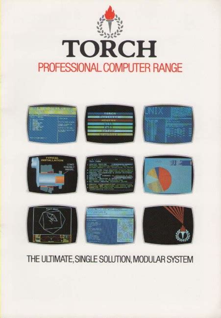 Torch Professional Computer Range Brochure Promotional Item Computing History