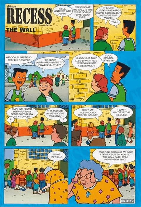 Recess Comic The Wall R Recess