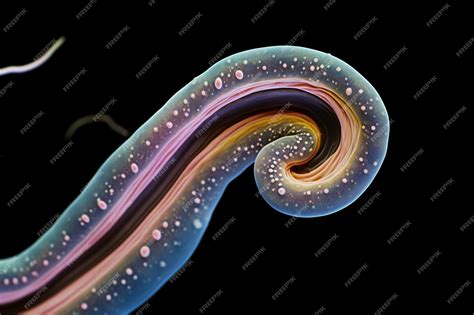 Premium Ai Image A Roundworm That Causes Toxocariasis Under A Microscope Generated With Ai