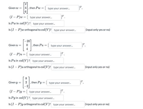 In Summary Given A Matrix V That Has Full Column Chegg Com