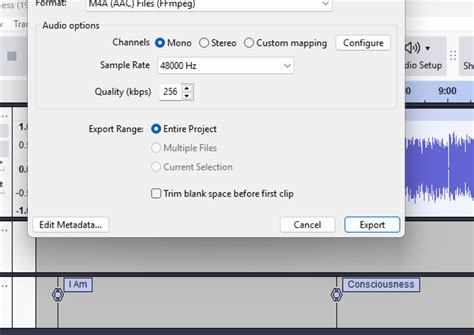 Export Multiple Files Greyed Even With Labels Windows Audacity Forum