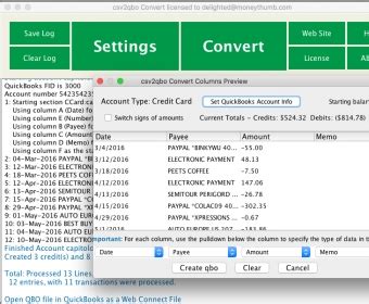 Csv2qbo Convert Download Extracts Transactions From CSV Files And Converts Them Into QBO