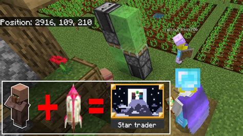 When Villagers Fly Minecraft Star Trader Achievement Youtube When Villagers Fly Minecraft Star Trader Achievement Youtube