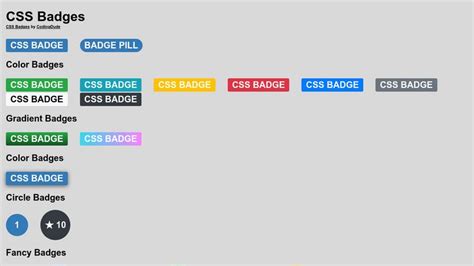 Css Badges