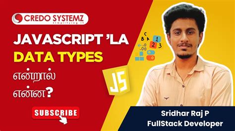 javascript datatypes javascript tutorial day 3 credosystemz