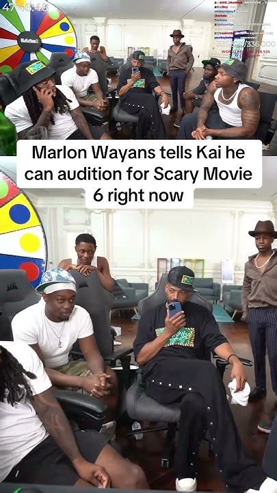 Kai Cenat Auditions For Scary Movie 6 On The Spot With Marlon Wayans