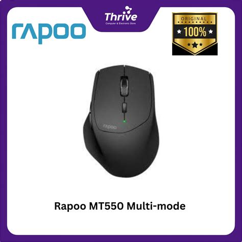Rapoo Mt550 Multi Mode Wireless Optical Mouse Sultan Store