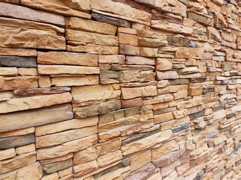 Artificial Stone Cladding Designed To Resemble Real Stone Stock Image Image Of Brick Cement