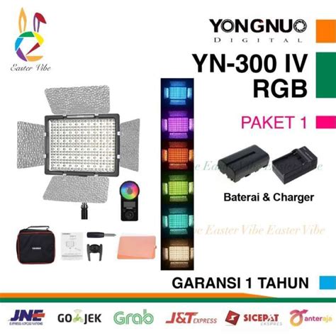 Promo Sale Yongnuo Yn300 Iv Yn300Iv Yn 300 Iv Rgb Led Video Light Terbaru PAKET 1 Diskon 6 Di