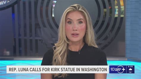 Rep Anna Paulina Luna Statue Of Charlie Kirk In U S Capitol
