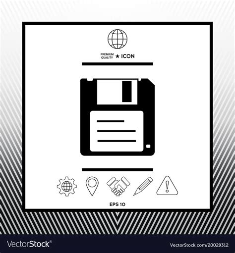 Floppy Disk Icon Royalty Free Vector Image VectorStock