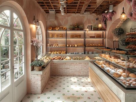 Bakery Shop And Modern Caffee Design Ai Generated Premium Ai