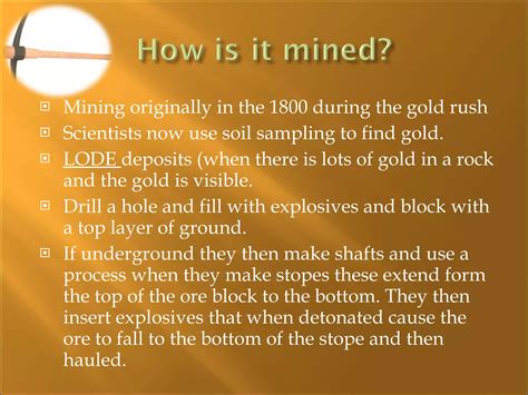 Gold Chemistry Presentation Ppt