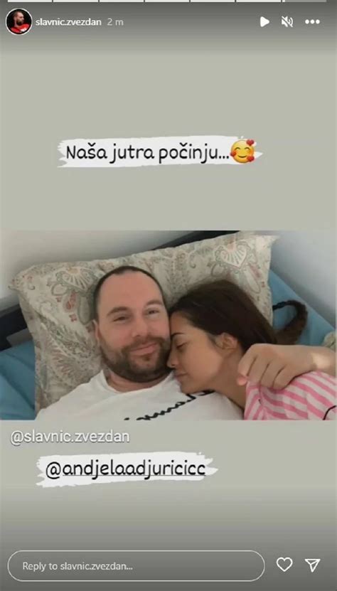 Zvezdan Slavnić Na Instagramu Podelio Fotografiju Iz Kreveta Sa Anđelom Đuričić