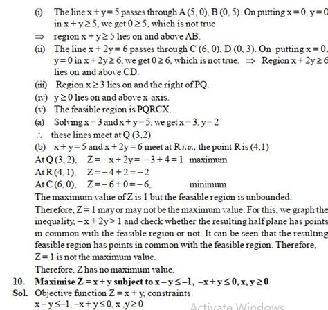 Ncert Solutions For Class 12th Mathematics Chapter 12 Linear Programming