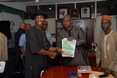 Transcript Of H Es Address To Pressmen After Returning Nomination Form To Pdp H Q Pointblank News