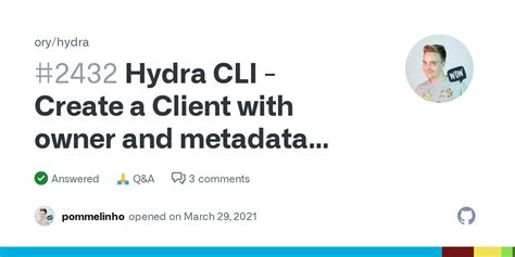 Hydra Cli Create A Client With Owner And Metadata Info · Ory Hydra