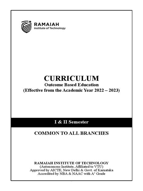 Ug First Year Syllabus Pdf Engineering Artificial Intelligence