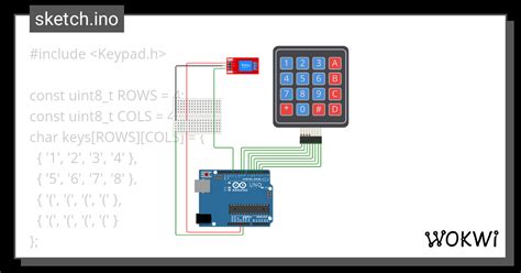 Keypad Test Wokwi Esp32 Stm32 Arduino Simulator