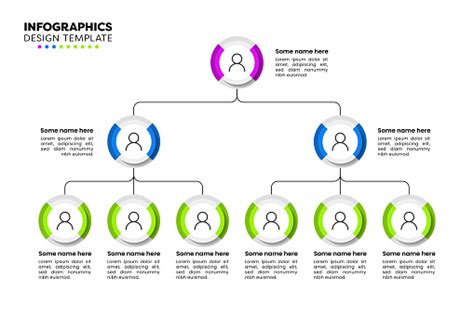 인포그래픽 템플릿입니다 3개의 수준과 사람이 있는 회사 계층 구조 원형에 대한 스톡 벡터 아트 및 기타 이미지 원형 인포