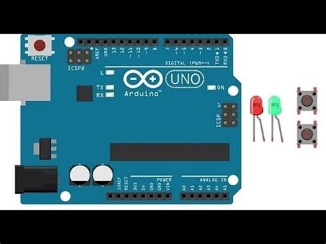 Light Up Two LEDs Connected To Arduino UNO Using The Push Buttons YouTube