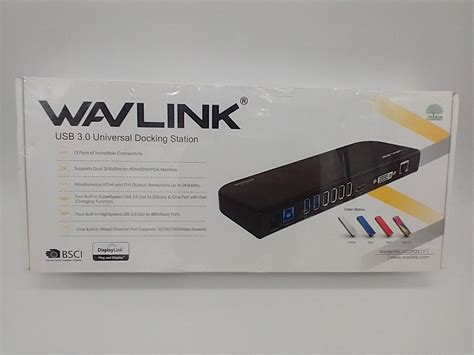 Wavlink Wl Ug39dk1 Dual 2k Usb 30 Universal Docking Station
