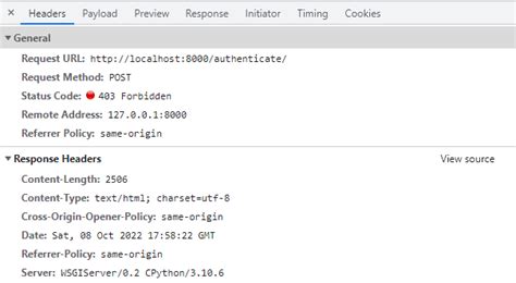 Python Invalid CSRF Or Missing Token In DJango Stack Overflow