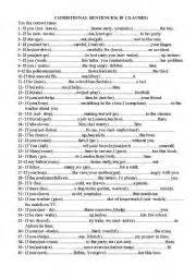 If Clause ESL Worksheet By Tweety If Clause ESL Worksheet By Tweety