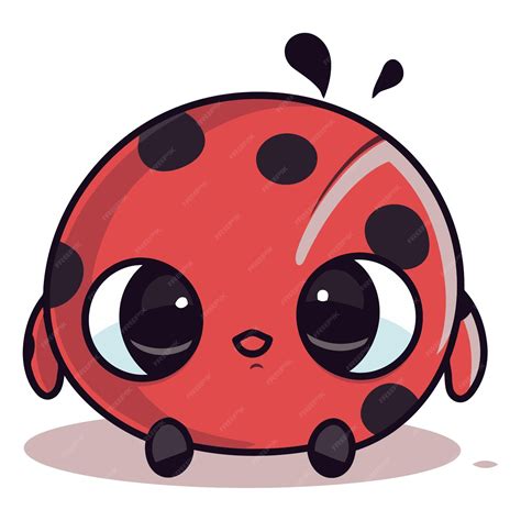 Premium Vector Cute Ladybug Cartoon Isolated On White Background