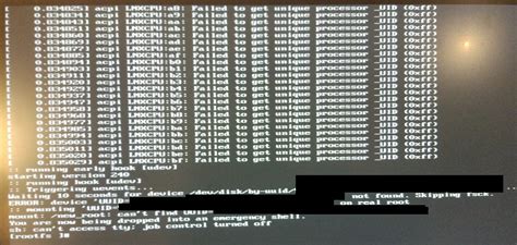Arch Root Partition Not Found At Boot Unix Linux Stack Exchange